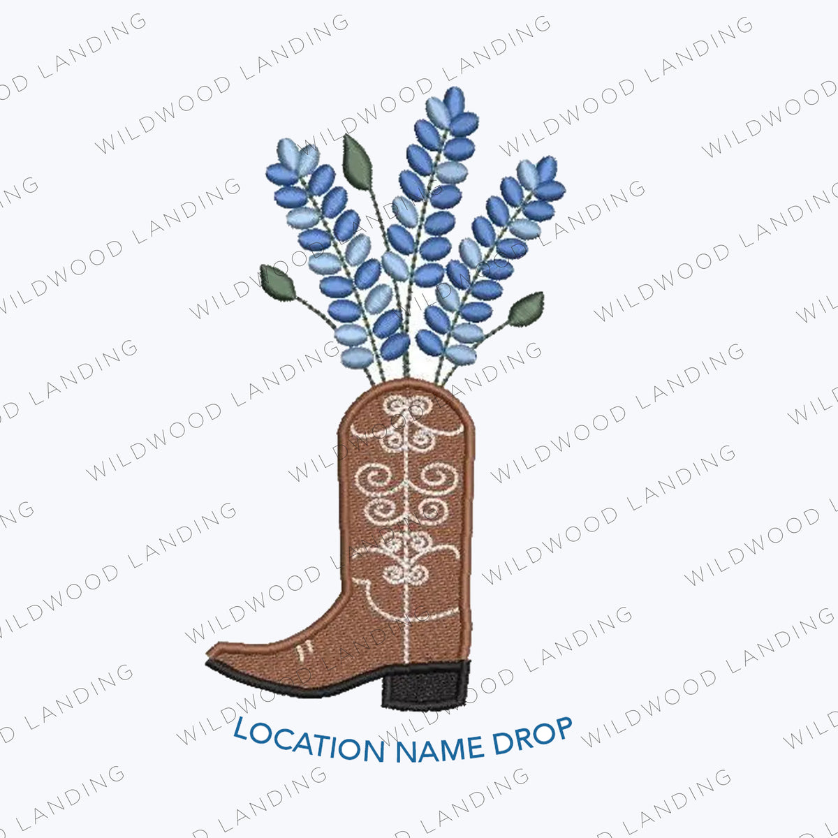*CD-405-EMB: BLUEBONNET BOOT – Wildwood Landing LLC